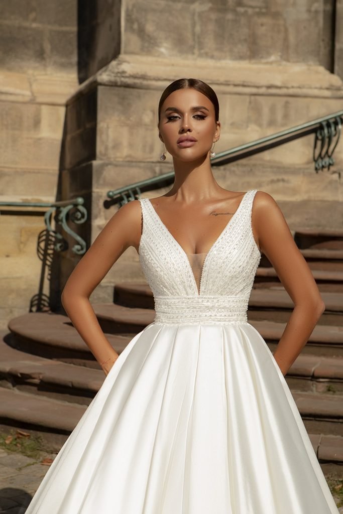 Robe De Mariée Satin | Robes de Mariée | Comtesse Mariage