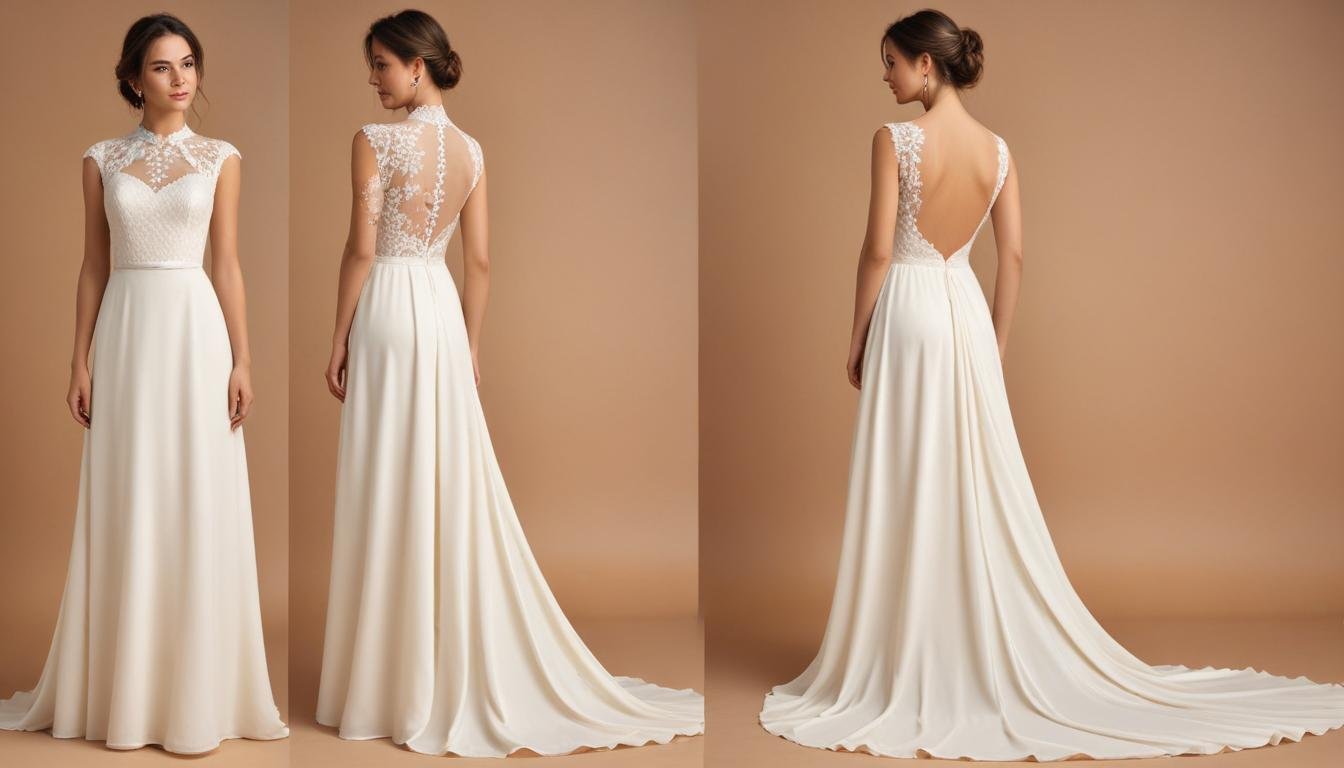 Robe de mariée avec un col montant : l'élégance intemporelle | Robes de ...